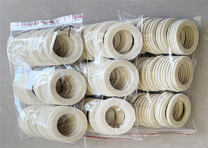 100% Wool Material Felt Oil Seal Ring / Felt Oil Gaskets Custom Size ...