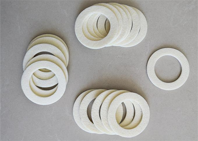 100% Wool Material Felt Oil Seal Ring / Felt Oil Gaskets Custom Size ...